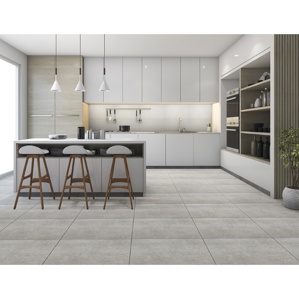 PISO 56078 CIMENTO GRIGIO URBAN 56X56 CM | Ambientes Cerámicos